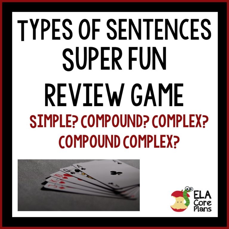 Simple, Compound, Complex Sentences Review Game - Teacher-Written ...